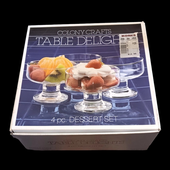 Dining | Colony Craft Table Delights Crystal Clear Dinner Service Set ...